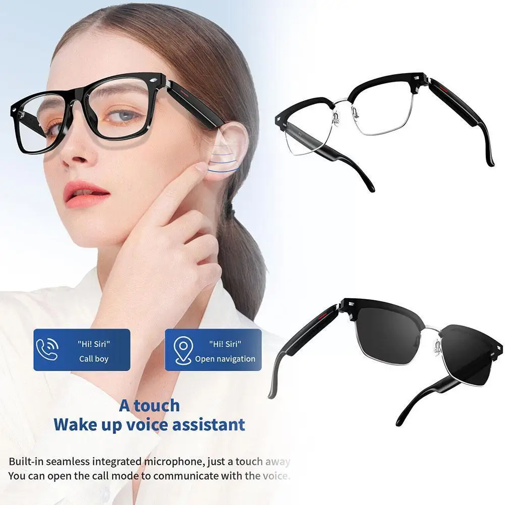 1-Pcs-Bluetooth-Audio-Smart-Glasses-Interchangeable-Frames-W-Speakers ...