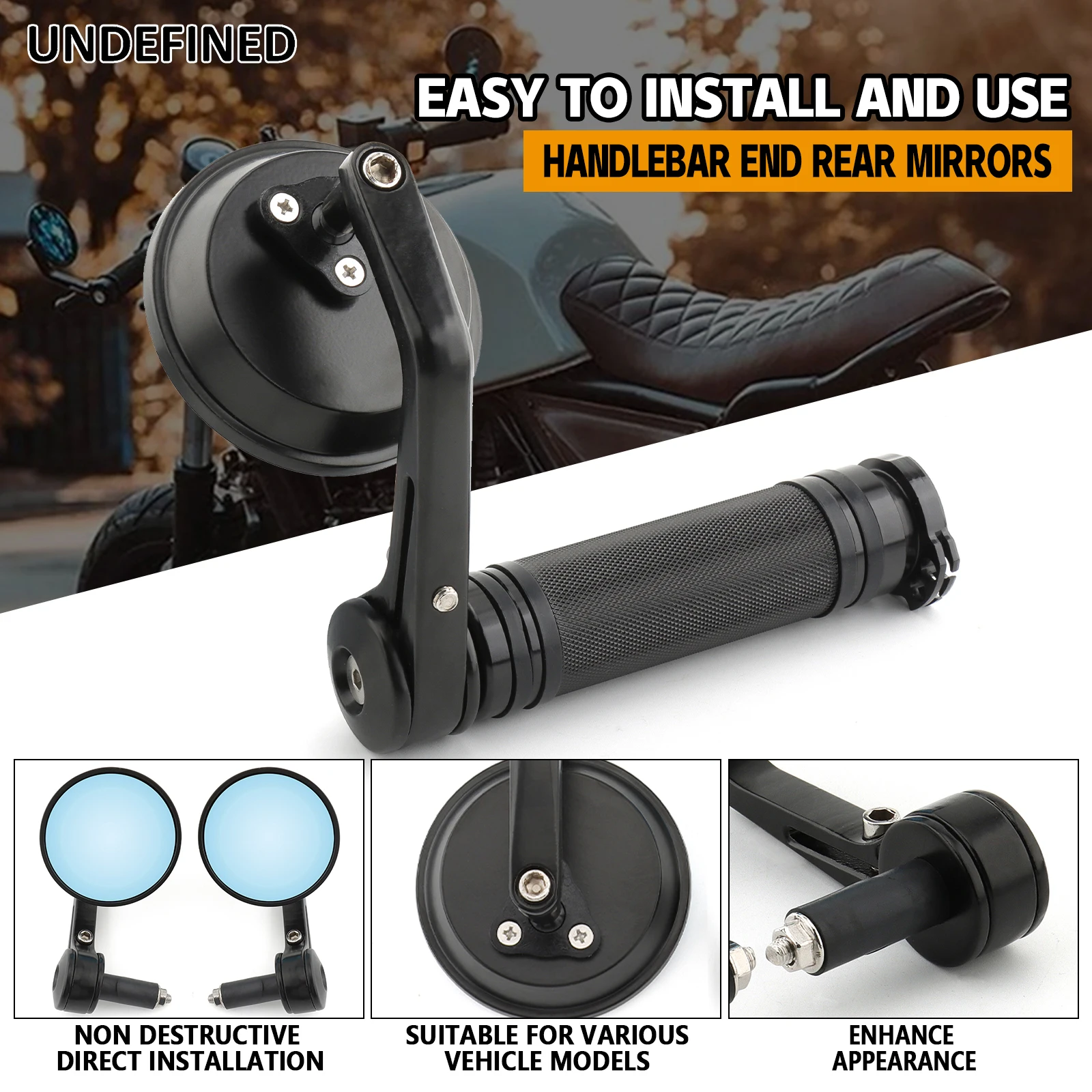 Motorcycle-Bar-End-Mirror-Side-Rearview-Mirrors-7-8-22mm-Handlebar-Hand ...