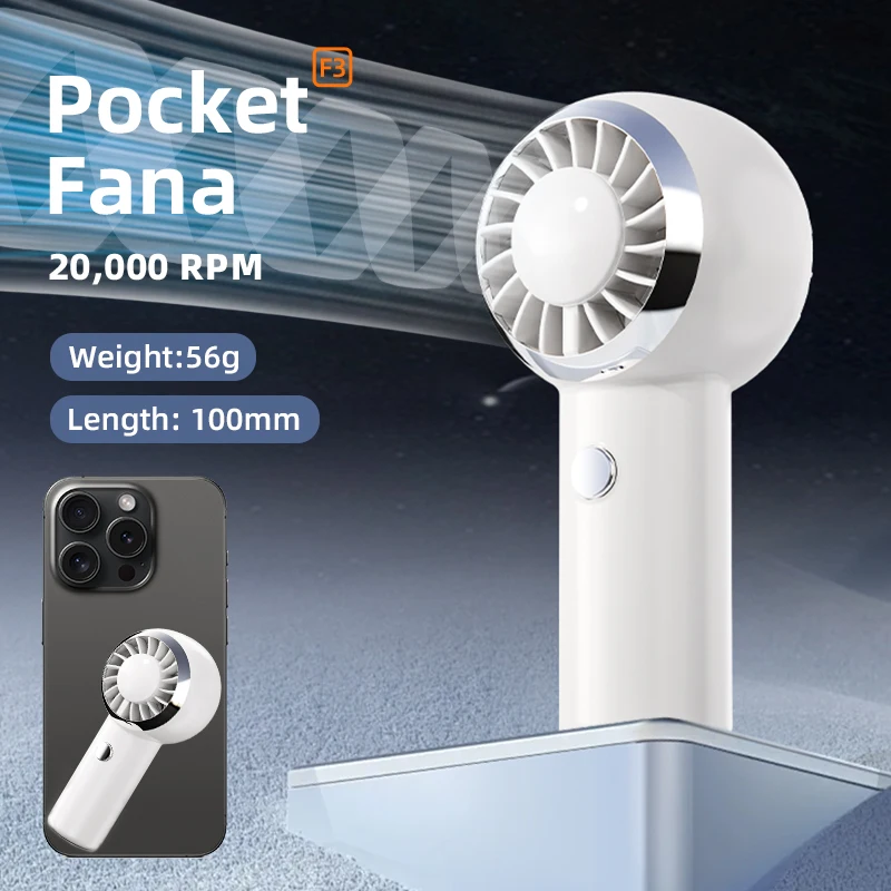 2025 New Ultralight Only 60G Mini Size Handheld Fan Portable Fan Air ...