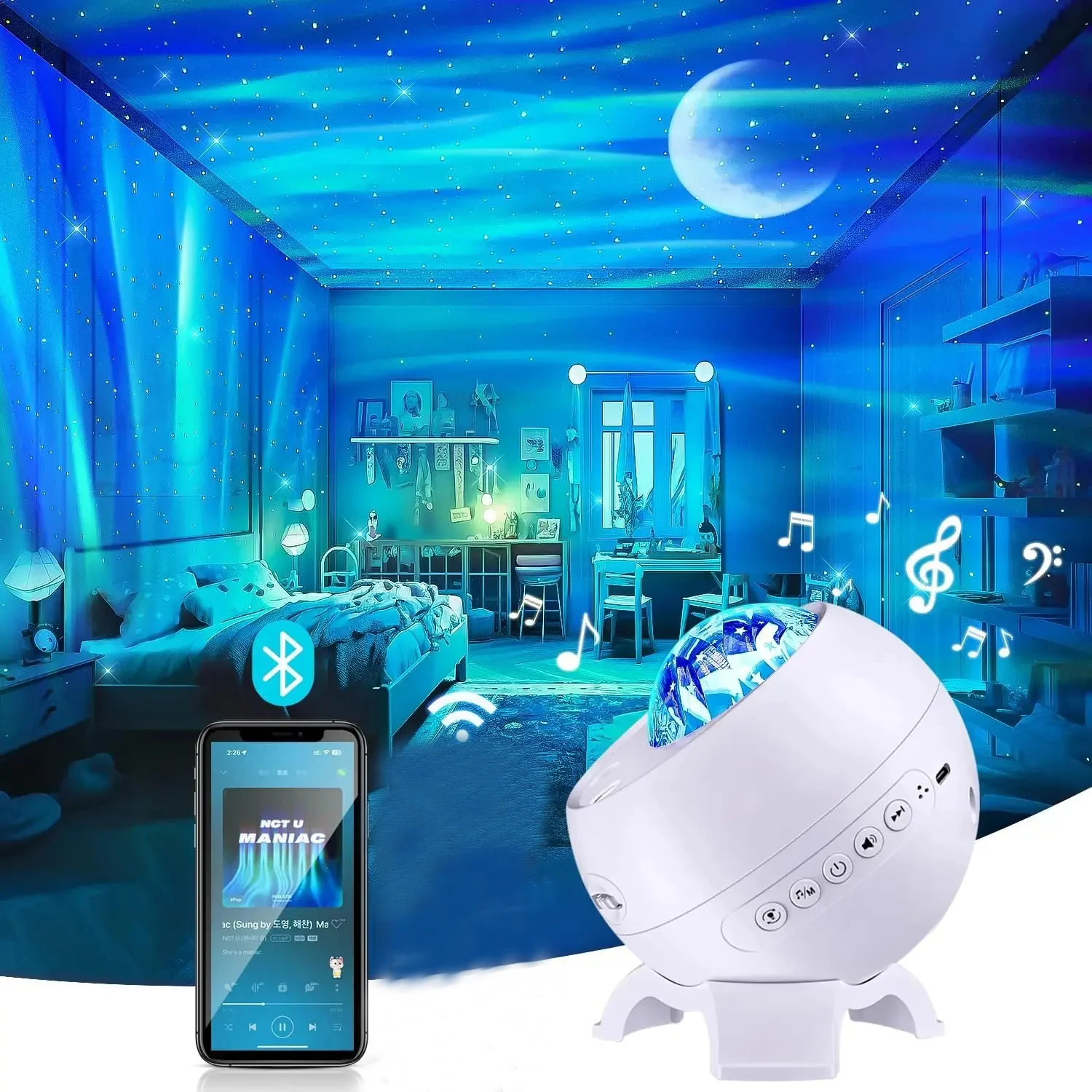 Galaxy-Projector-Northern-Lights-Starry-Sky-Projector-Night-Light ...