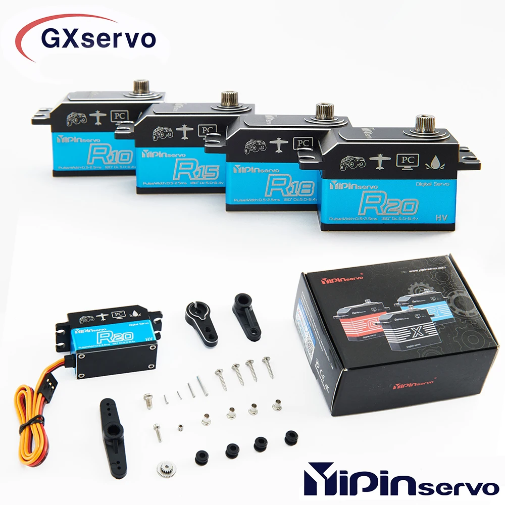 GX-YIPIN-10KG-15KG-18KG-20KG-Metal-Gear-High-Speed-Brushless-Short-Body ...