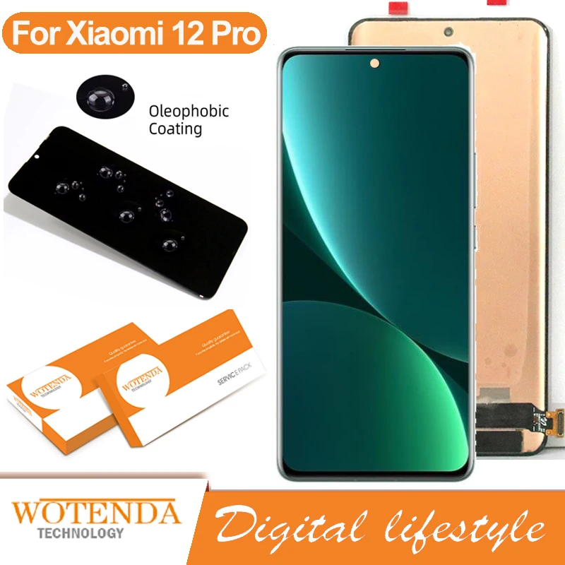 Original-AMOLED-Display-Touch-Screen-For-Xiaomi-12-Pro-LCD-Mi-12-pro ...
