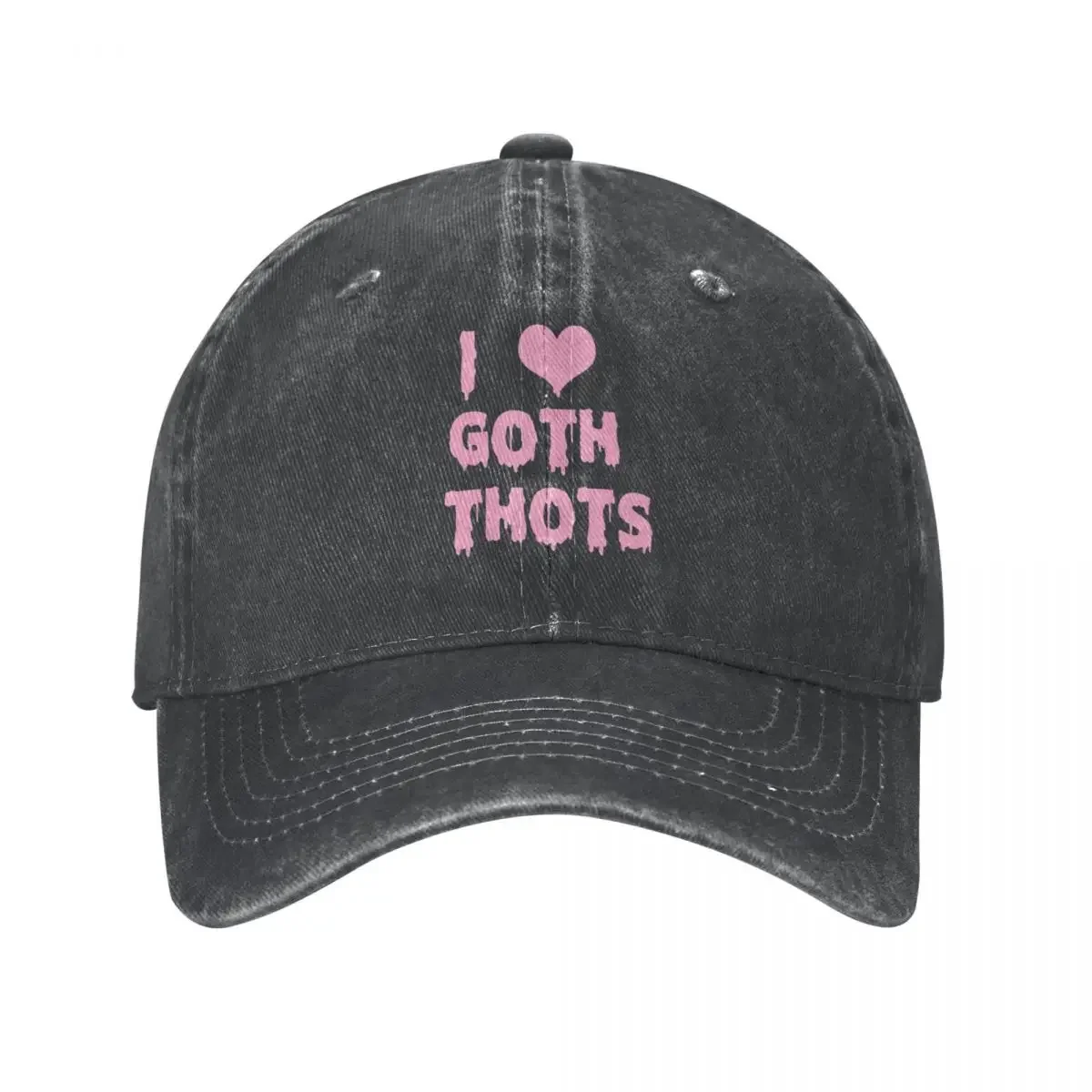 I-Love-Goth-Thots-Funny-Cowboy-Hat-Anime-Hat-Golf-Wear-Cosplay-foam ...