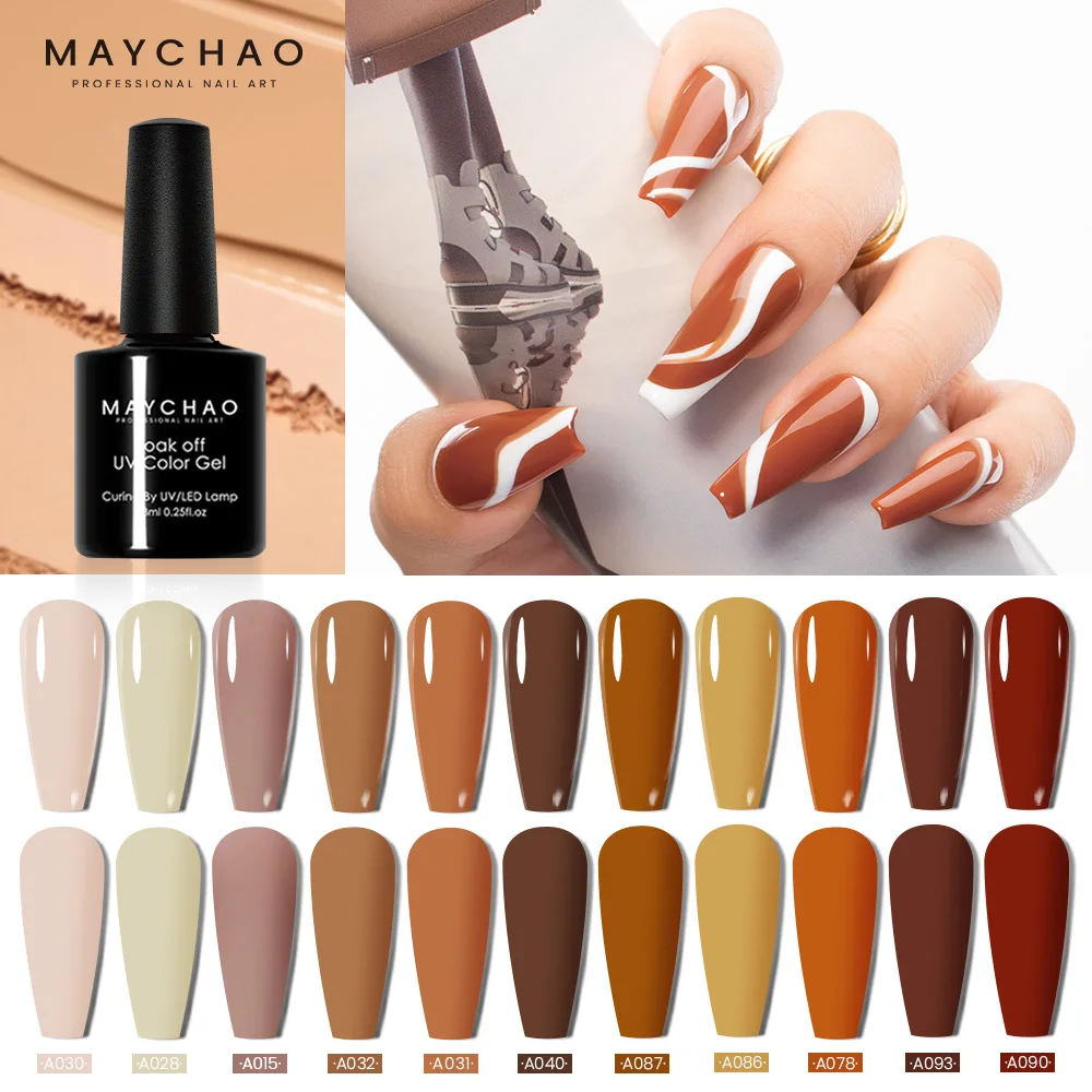 MAYCHAO-esmalte-en-Gel-para-u-as-barniz-semipermanente-UV-serie-Color ...