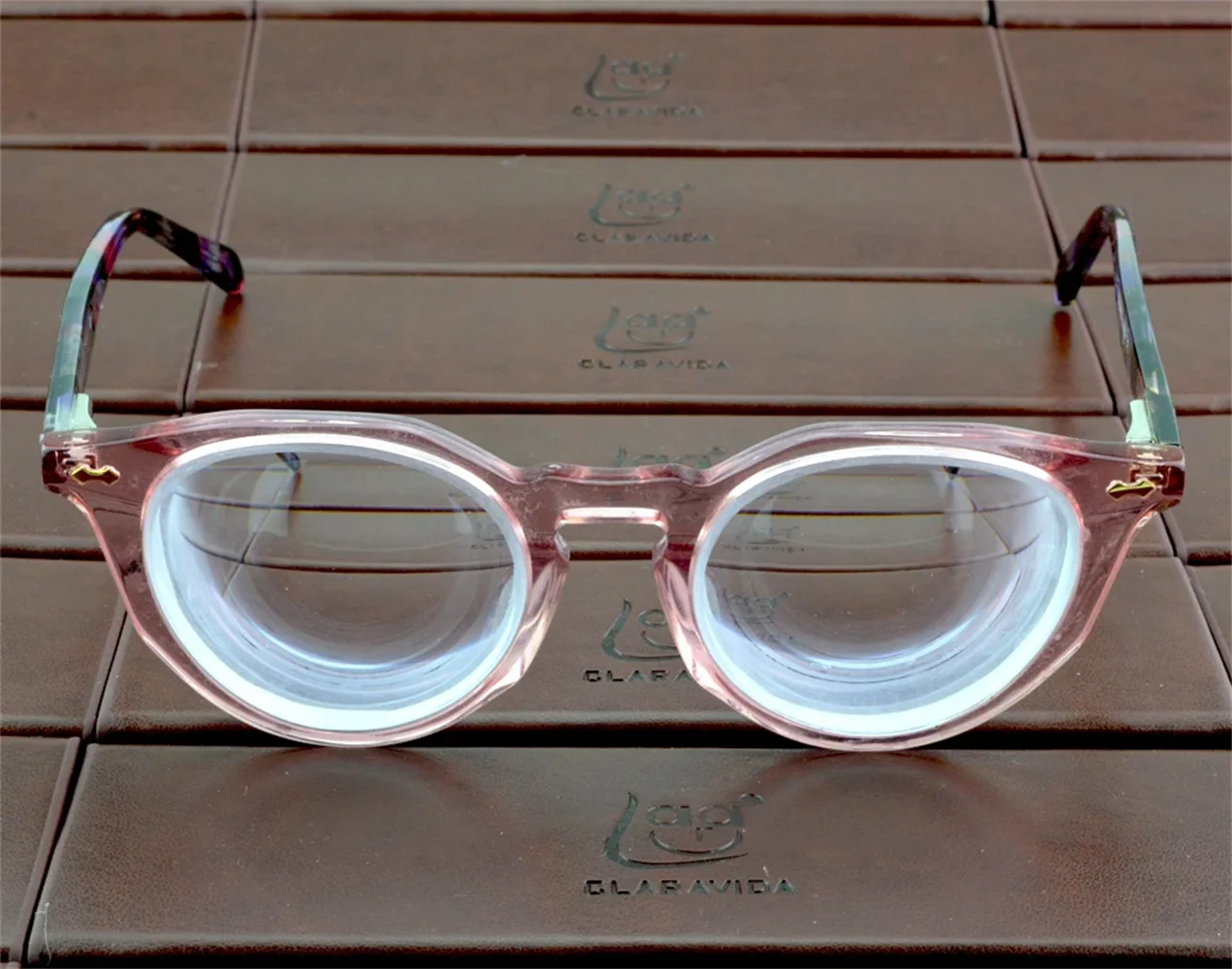 Clara Vida High Myopic Myopia Glasses For Women Girl Pink Full Rim ...