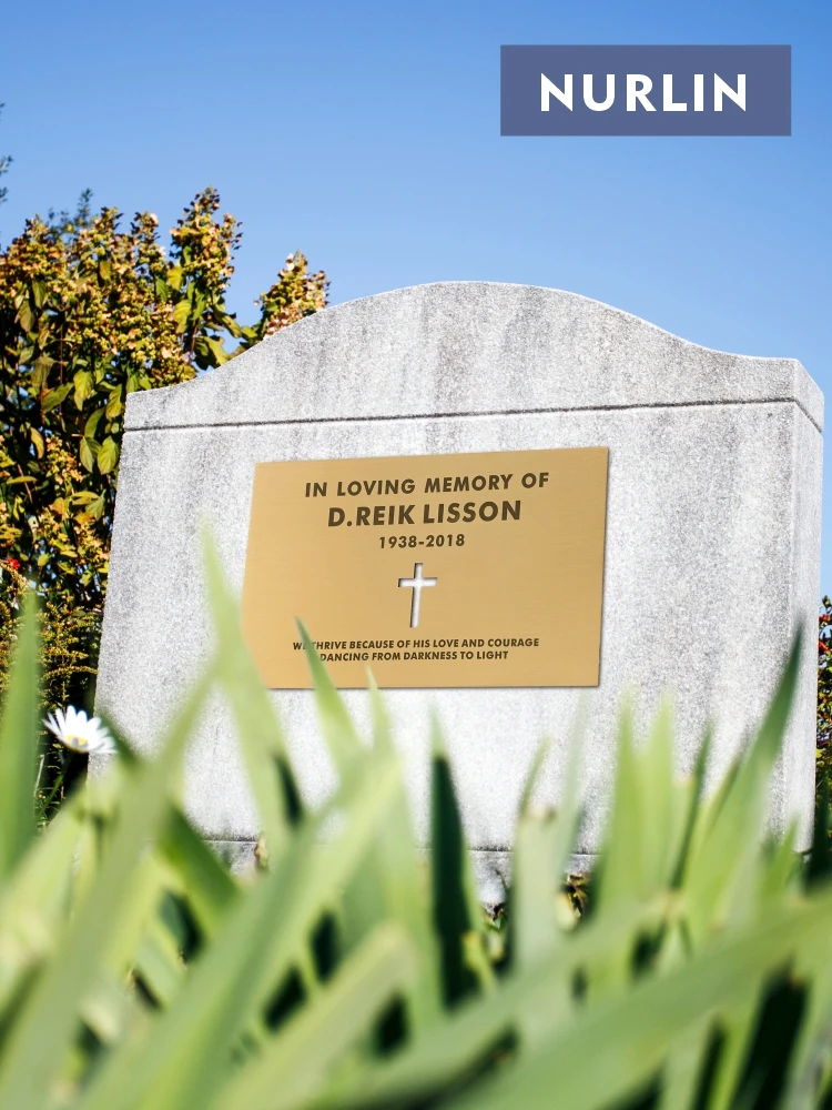 Nurlin Customized Brass Matte Gold Bronze Old Color Tombstone ...