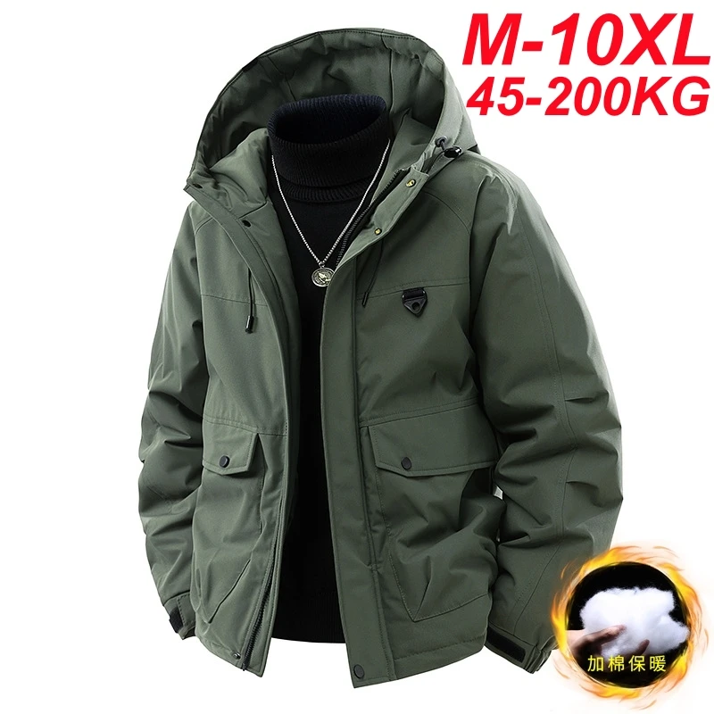 10XL 200KG Winter Jackets Men Warm Cotton Padded Coats Plus Size 7XL ...