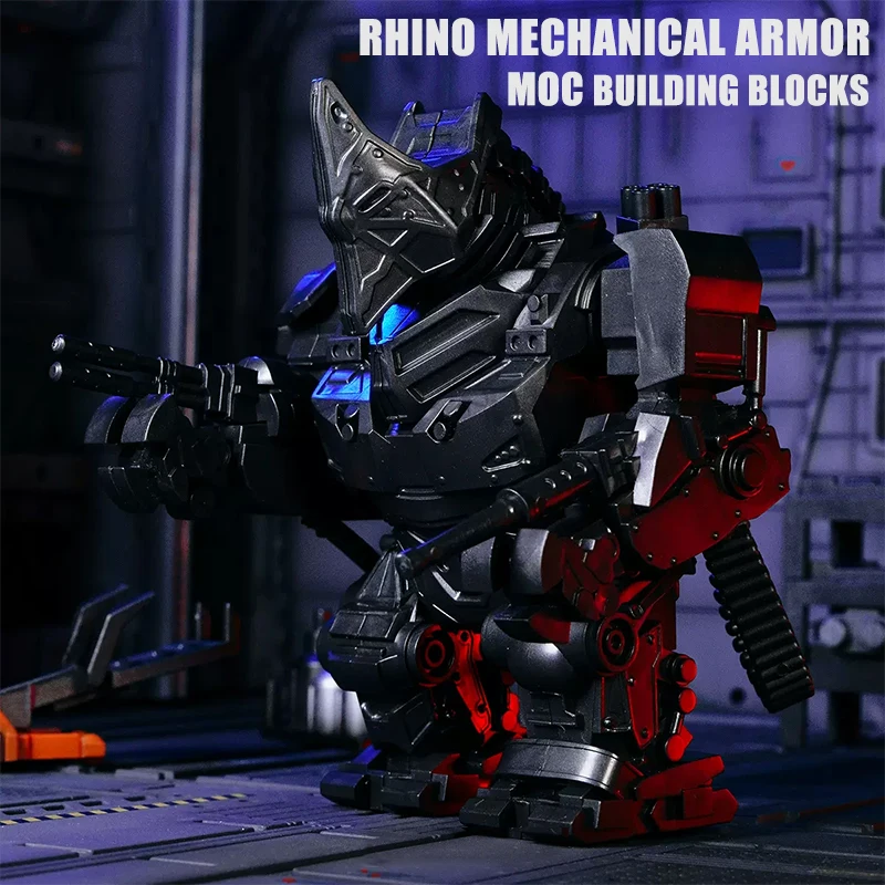 Movie-Character-Warrior-Rhino-Mechanical-Armor-Building-Blocks-The ...