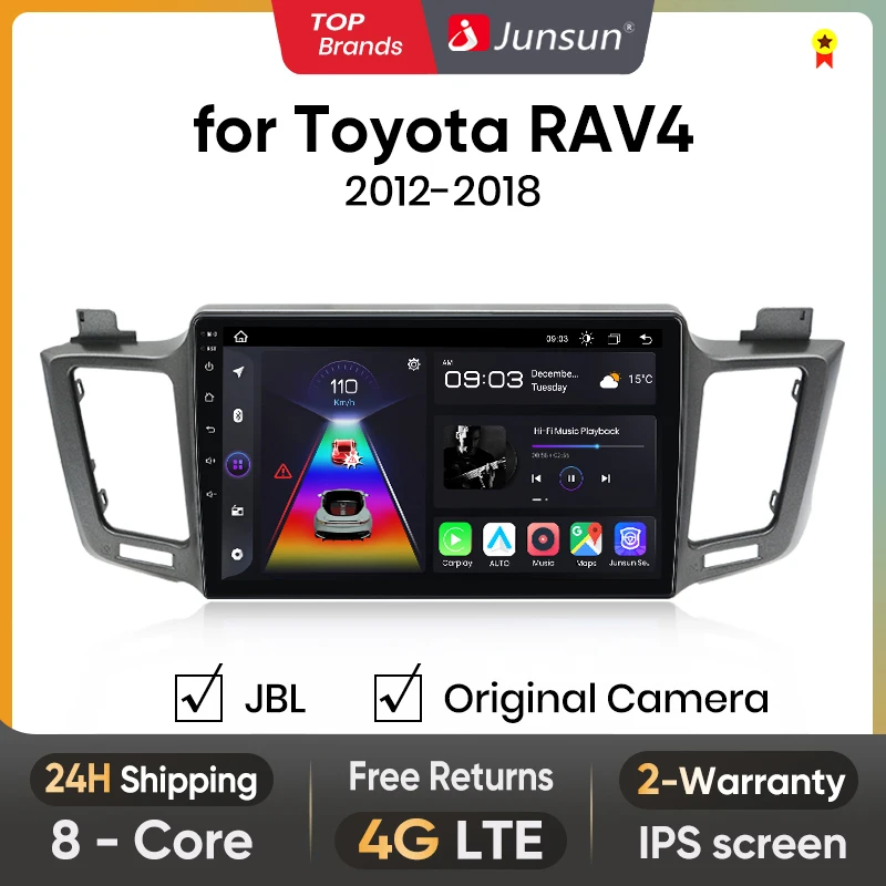 Junsun-V1pro-AI-Voice-2-din-Android-Auto-Radio-for-Toyota-RAV4-RAV-4 ...