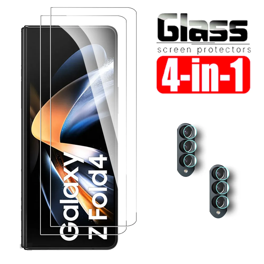 4in1 Tempered Glass For Samsung Galaxy Z Fold4 5g Screen Protector For ...