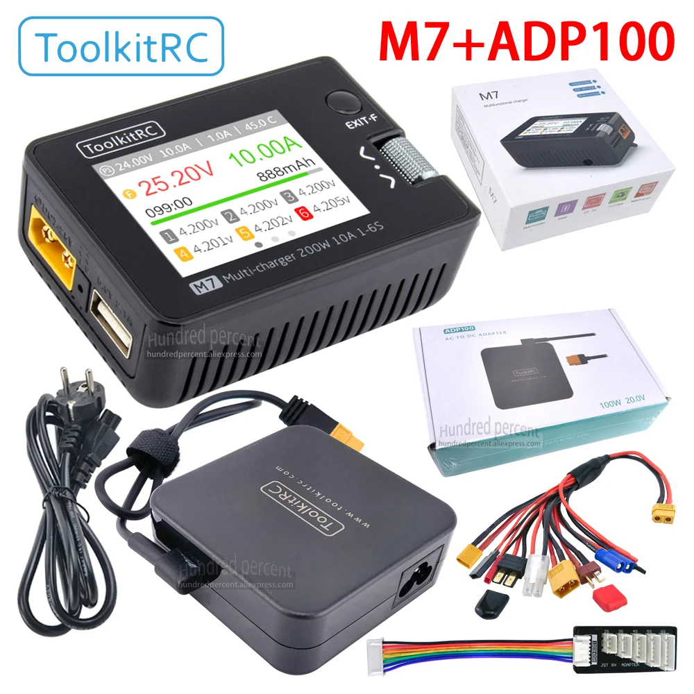 ToolkitRC-M7-200W-10A-DC-Balance-Charger-Discharger-for-1-6S-Lipo ...
