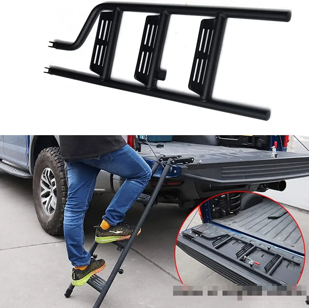 Pickup-Folding-Tailgate-Step-Ladder-with-Lock-Device-Tailgate-Ladder ...