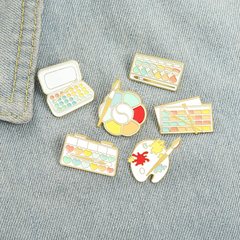 Color-Palette-Enamel-Pins-Custom-Artistic-Paint-Tools-Brooch-Lapel ...