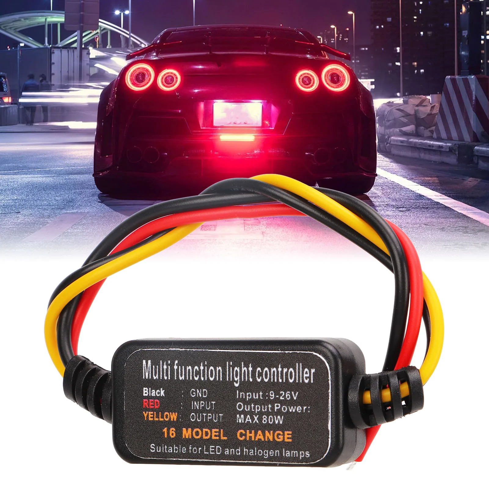 4PCS-DC9-26V-LED-Brake-Light-Flasher-Strobe-Controller-16-Modes ...