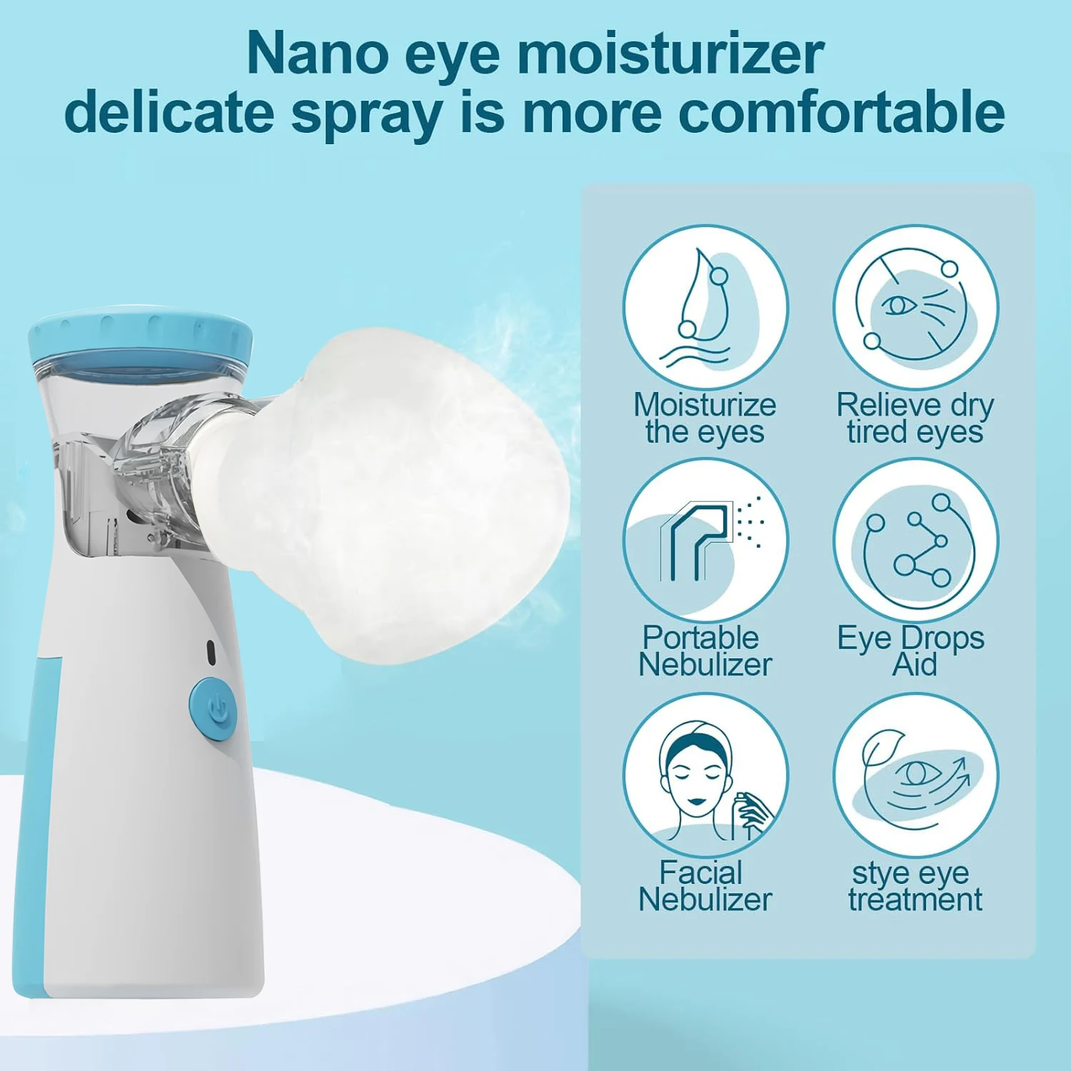 Handheld eye moisturizing spray eye protection atomizer to relieve ...