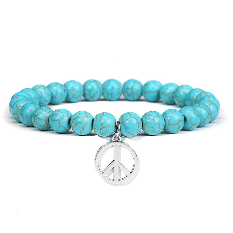 Fashion Peace Sign Bracelets | Bracelet Beads Peace Symbol | Peace Sign ...