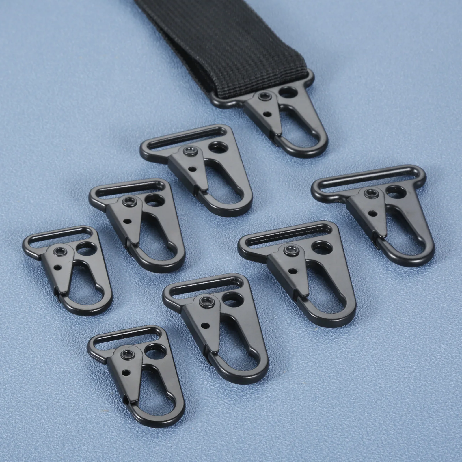 2pcs-Metal-Webbing-Carabiners-Buckle-Quick-Release-Sling-Spring-Snap ...