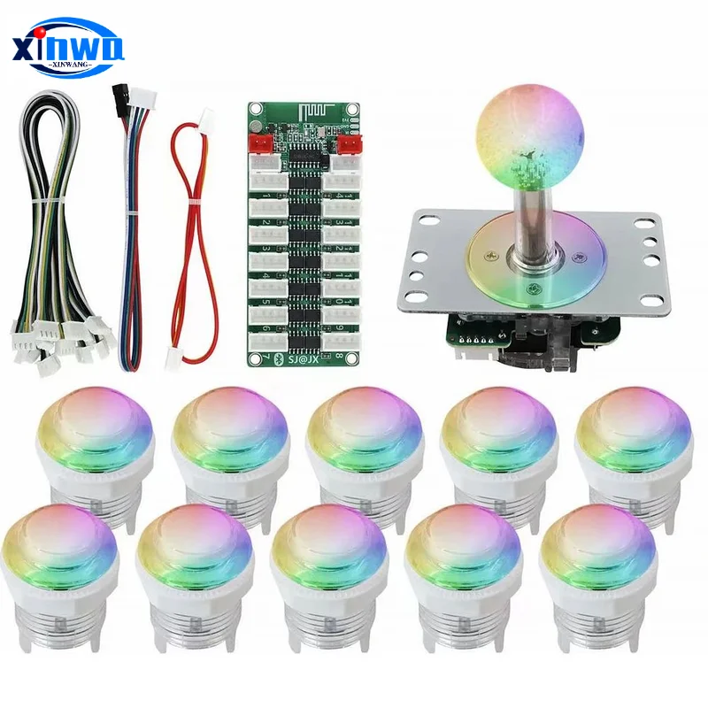 5V-Colorful-Rgb-Led-Push-Button-Bluetooth-Controller-Light-Joystick ...