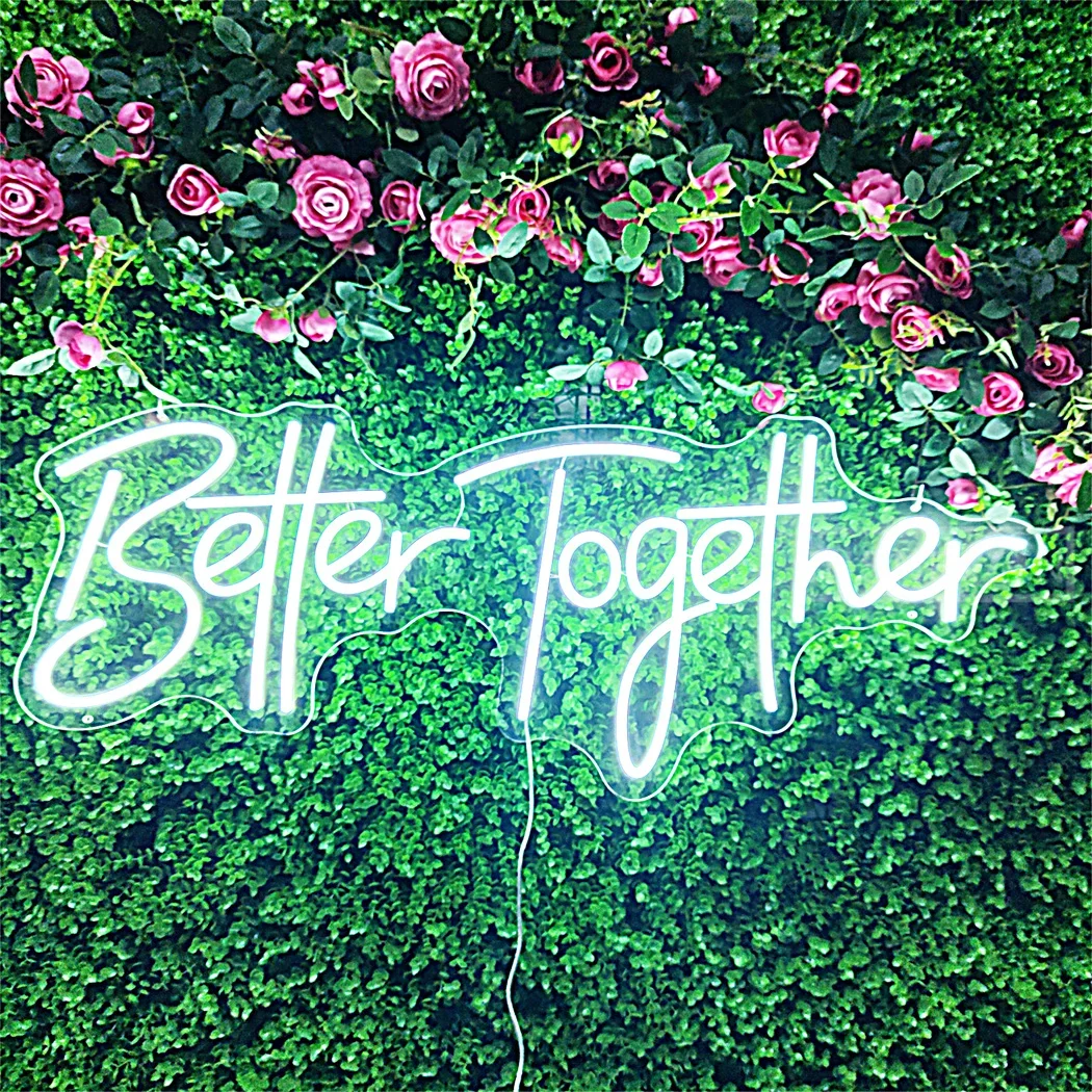 Better-Together-Neon-Sign-LED-Light-with-Dimmable-Switch-Neon-Wedding ...