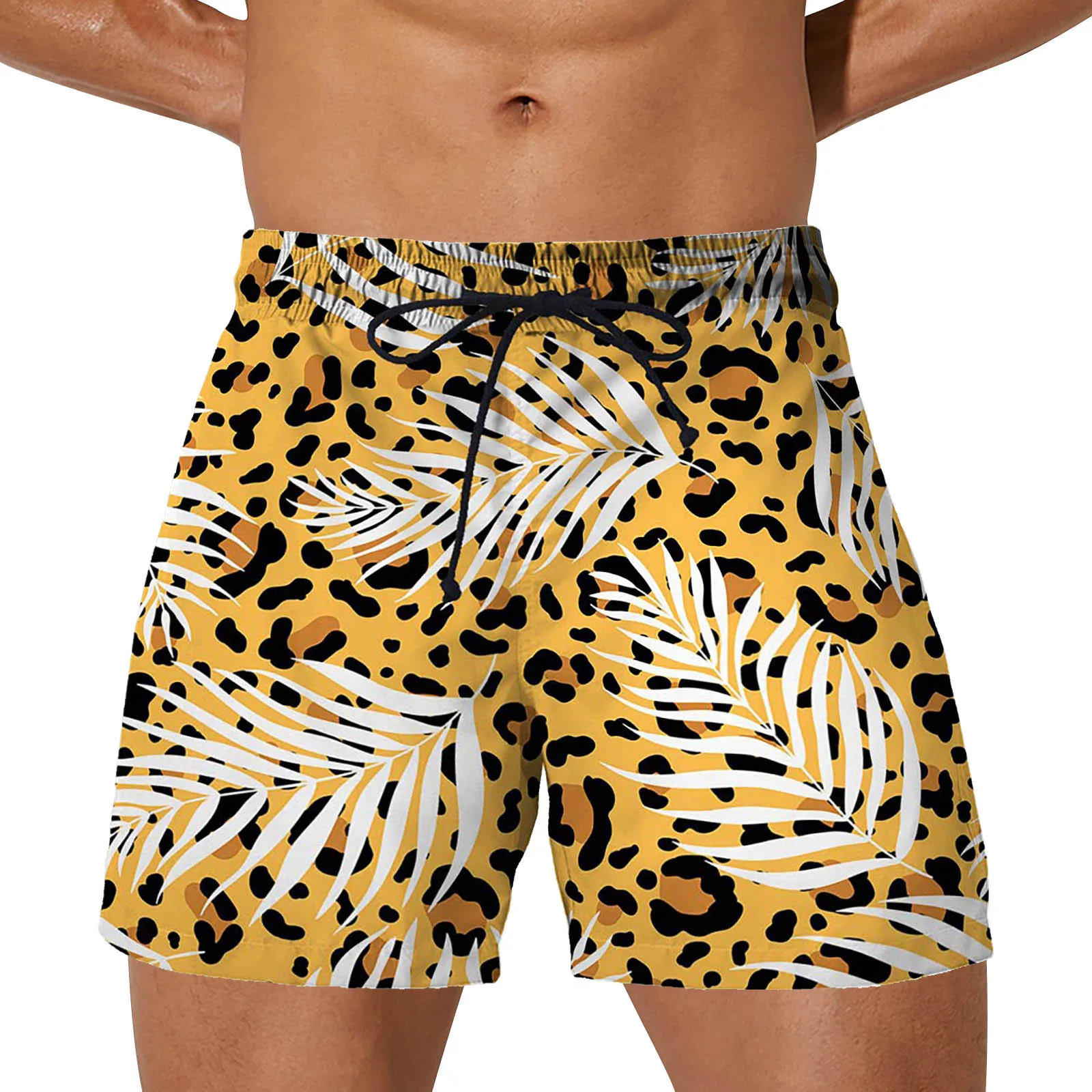 Custom Logo Fashion Summer Shorts Casual Wear Men's Animal Leopard ...