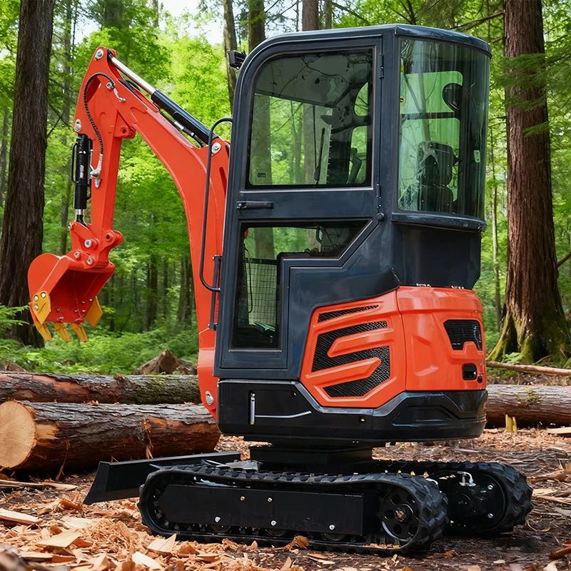 Customized Factory Price Kubota Engine Small Mini Digger Bagger 2ton ...