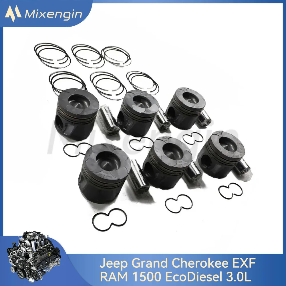 Engine-pistons-With-Rings-Set-fit-3-0-L-Diesel-DOHC-For-Jeep-Grand ...