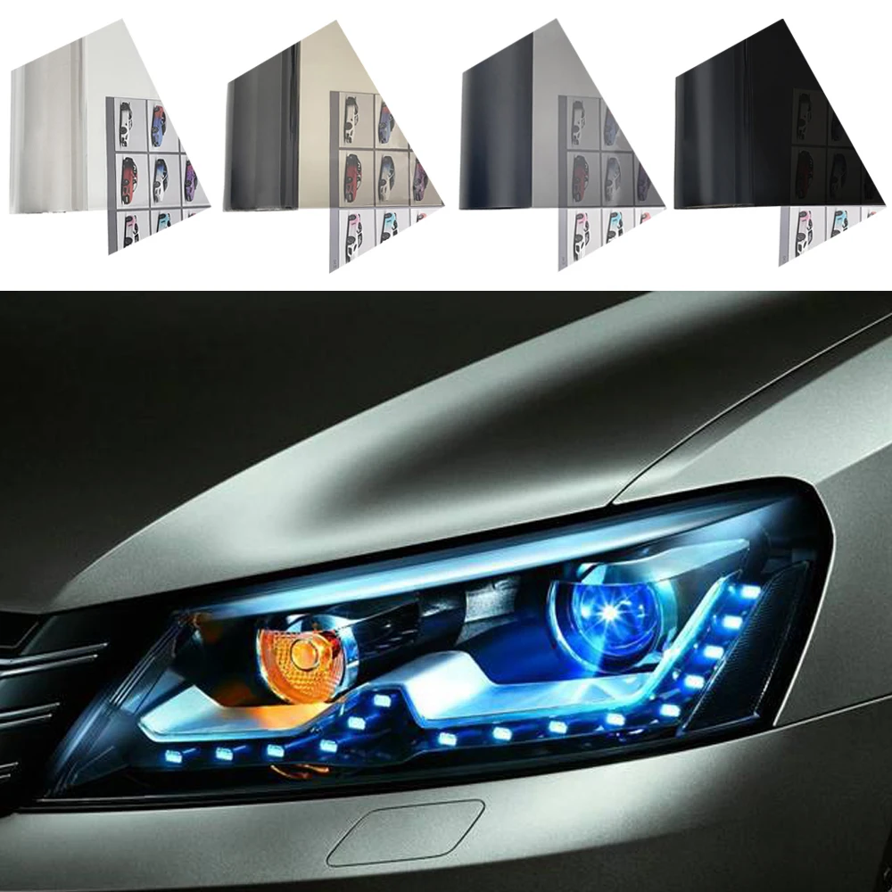 Car Light Headlight Taillight Tint Vinyl Film Sheet Sticker Cover ...