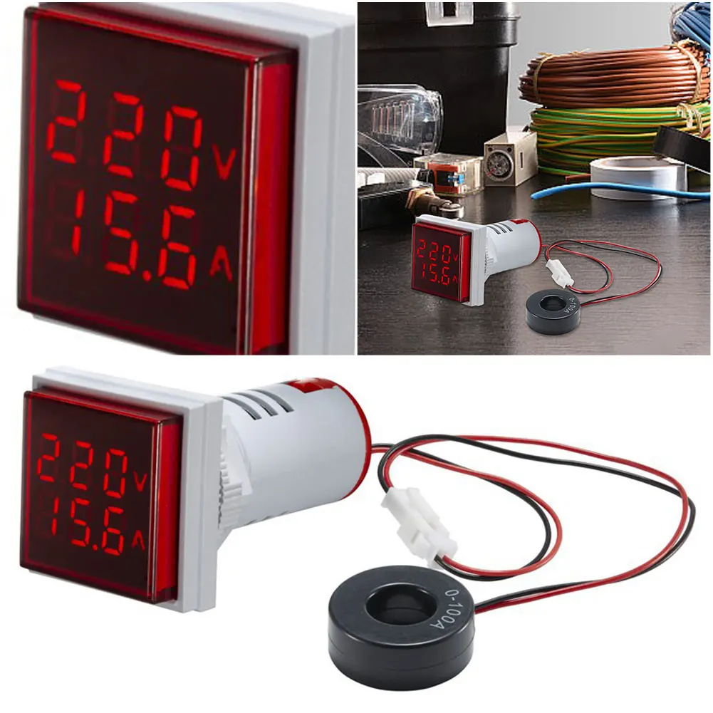 Mini-Dual-Display-Signal-Light-60-500V-LED-Voltage-Current-Meter ...