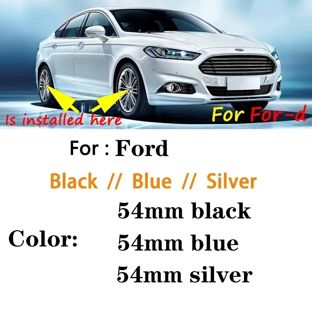 100pcs-54mm-Car-Wheel-Center-Hub-Caps-Badge-Logo-Emblem-For-Ford-Rim ...