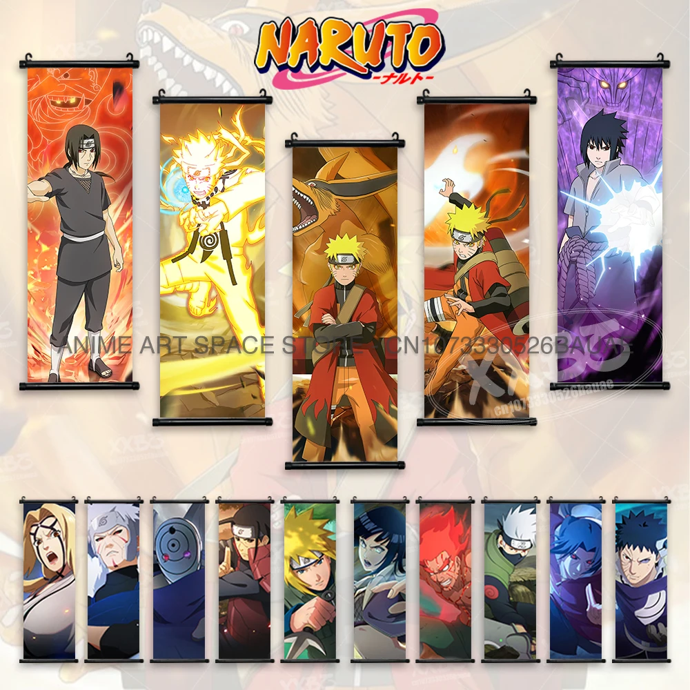 Naruto-Hanging-Painting-Canvas-Hatake-Kakashi-Home-Decorative-Uchiha ...