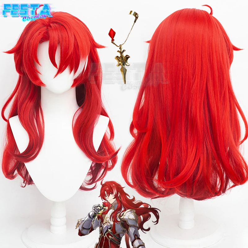Perruque-Cosplay-Honkai-Star-Rail-ArgTremblement-boucle-d-oreille ...