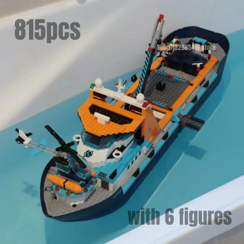 815pcs-Arctic-Research-Ship-Building-Blocks-FIT-60368-Model-Bricks-Toys ...