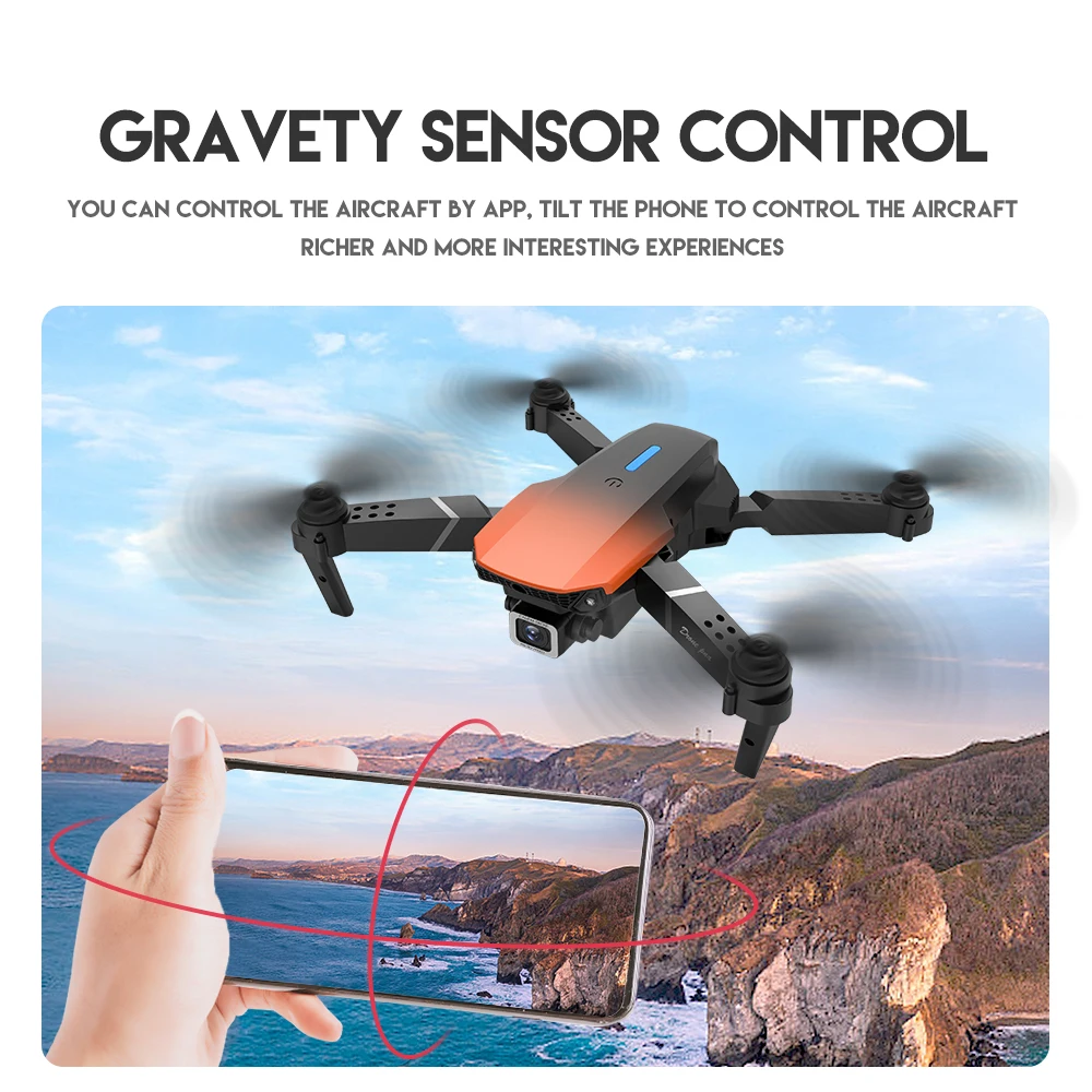 Dual4K-Orange-Bag-3B - Drone E88Pro Plus RC 4K avec caméra HD grand ...