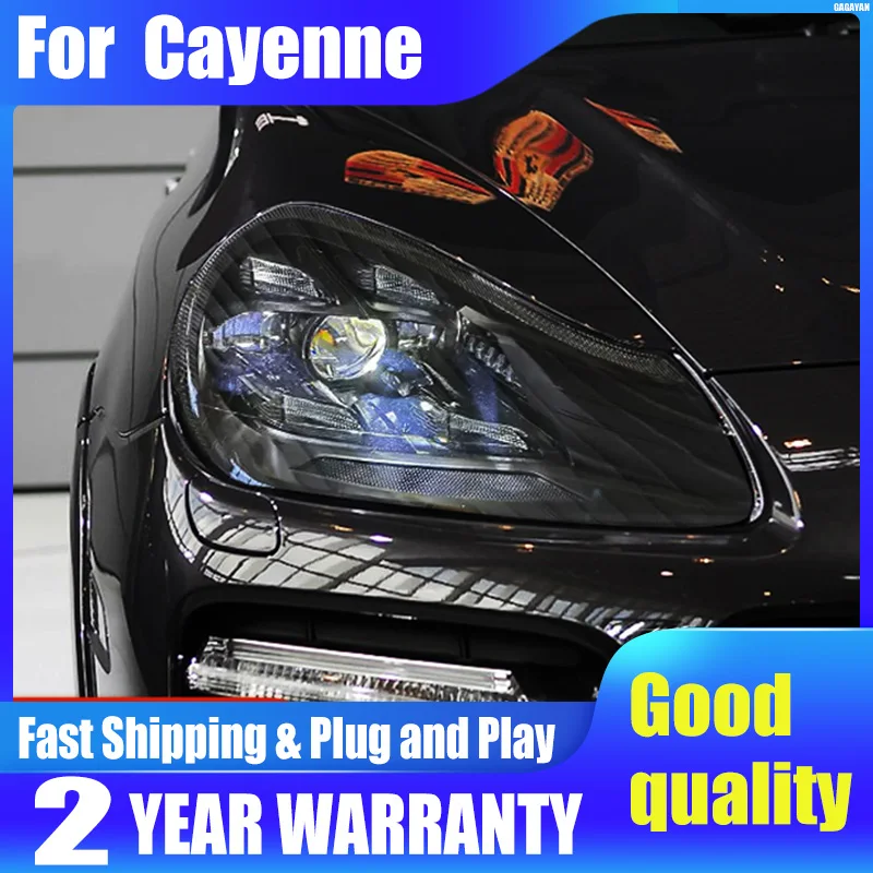 Car Lights for Porsche Cayenne LED Headlight 2007-2010 Cayenne 957 Head ...