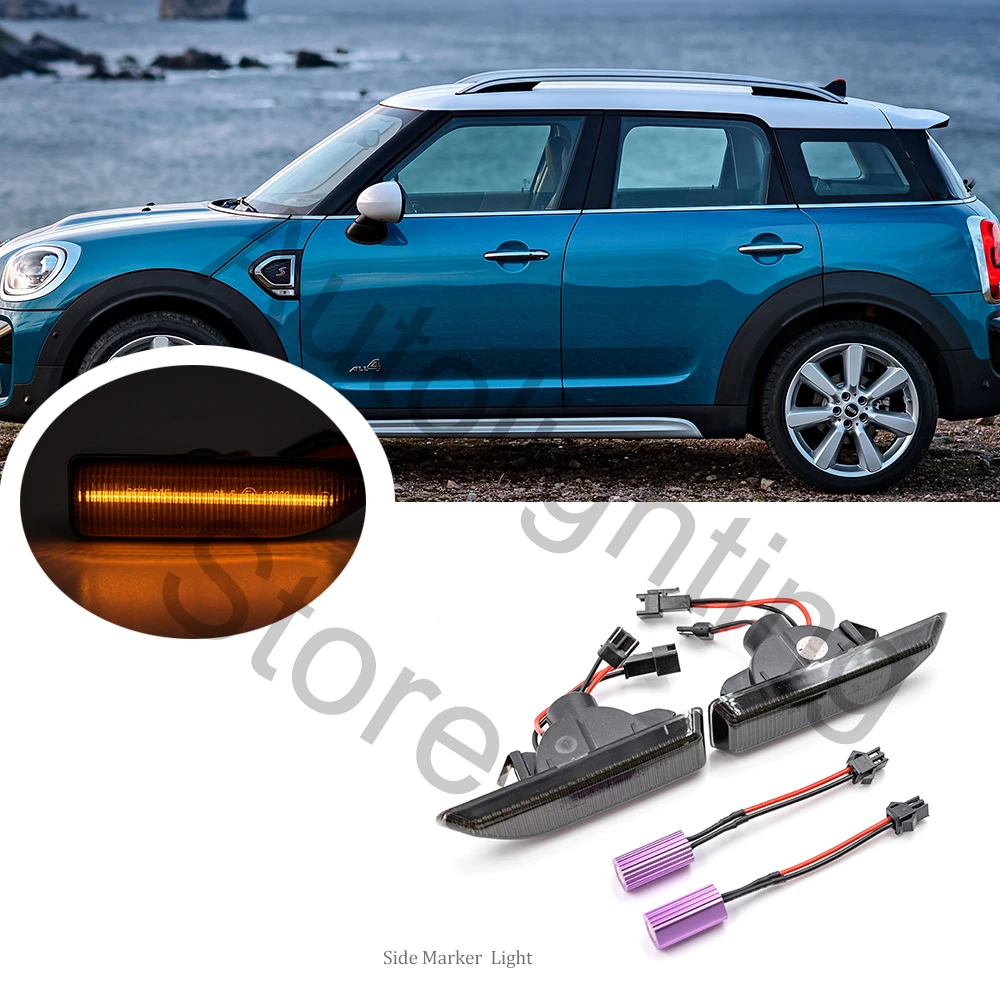 2PCS For Mini Cooper R60 Countryman 2022 Smoke Lens OEM Side Marker ...