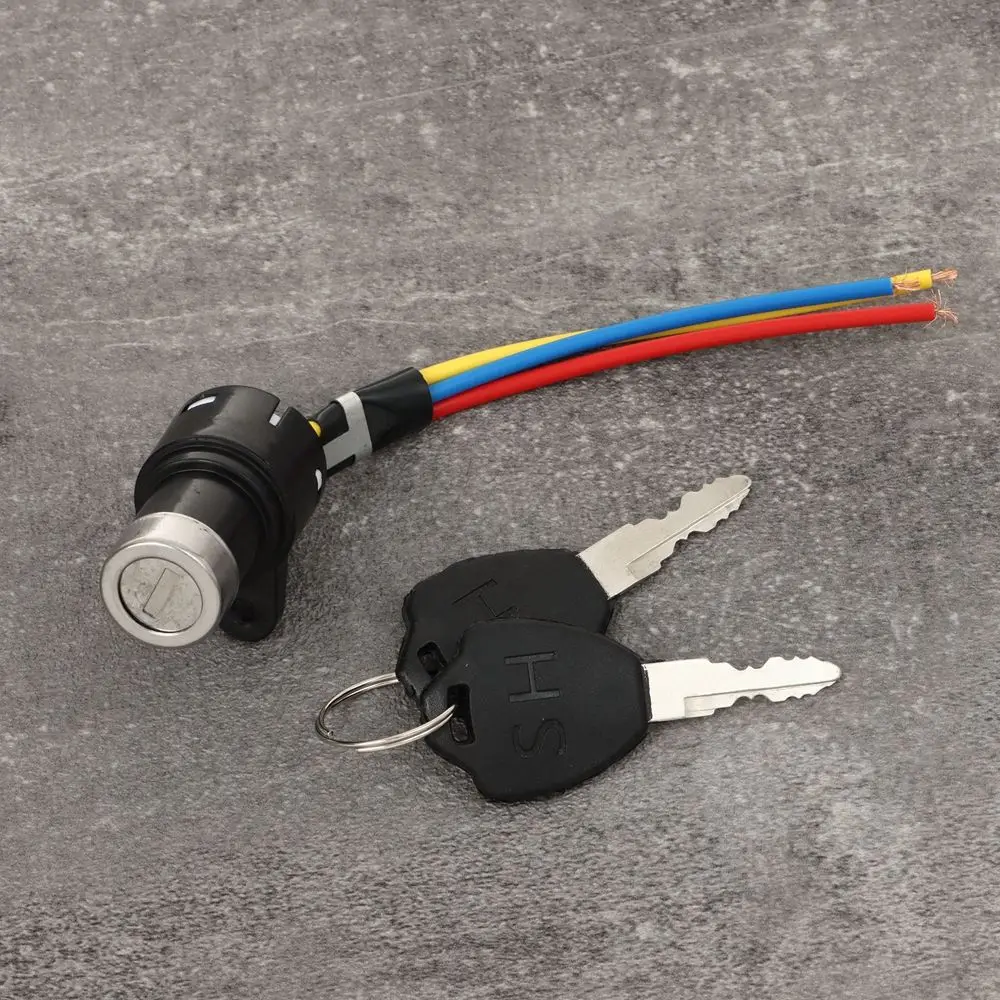 Ignition-Switch-Key-Power-Lock-Universal-Electric-Bicycle-Biking ...