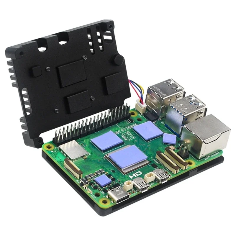 Sturdy-Aluminum-Housing-Case-Cooling-Fan-for-RPI-5-Heatsink-Enclosure ...