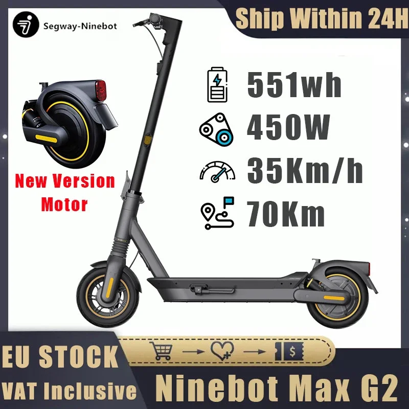 EU-STOCK-Original-Ninebot-by-Segway-MAX-G2-Electric-Scooter-450W ...