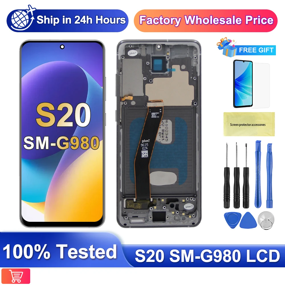 Tested For Samsung Galaxy S20 4G LCD Display Touch Screen Digiziter ...