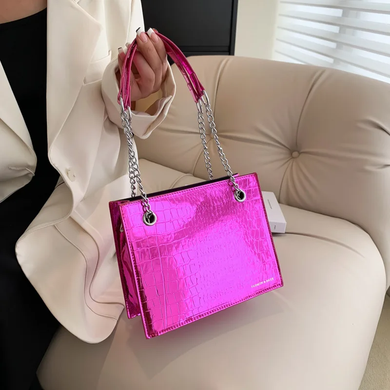 Candy-Color-Chains-Tote-Bags-for-Women-2023-Alligator-Shoulder ...