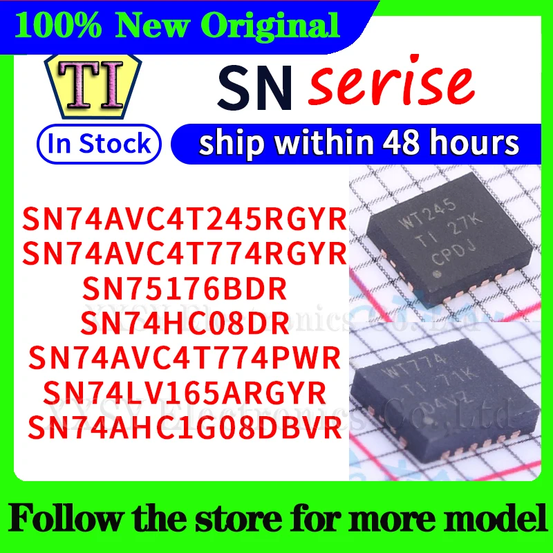 SN74AVC4T245RGYR SN74AVC4T774RGYR SN75176BDR SN74HC08DR SN74AVC4T774PWR ...