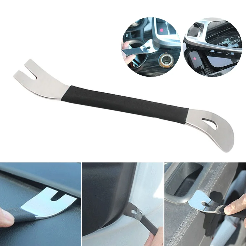 1pc Car Interior Installation Removal Tool Stainless Steel Pry Plate ...