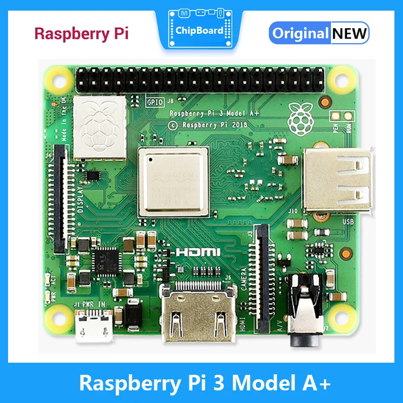Raspberry Pi 3 Model A+ (A Plus) 1.4GHz 64-bit quad-core ARM Cortex-A53 ...