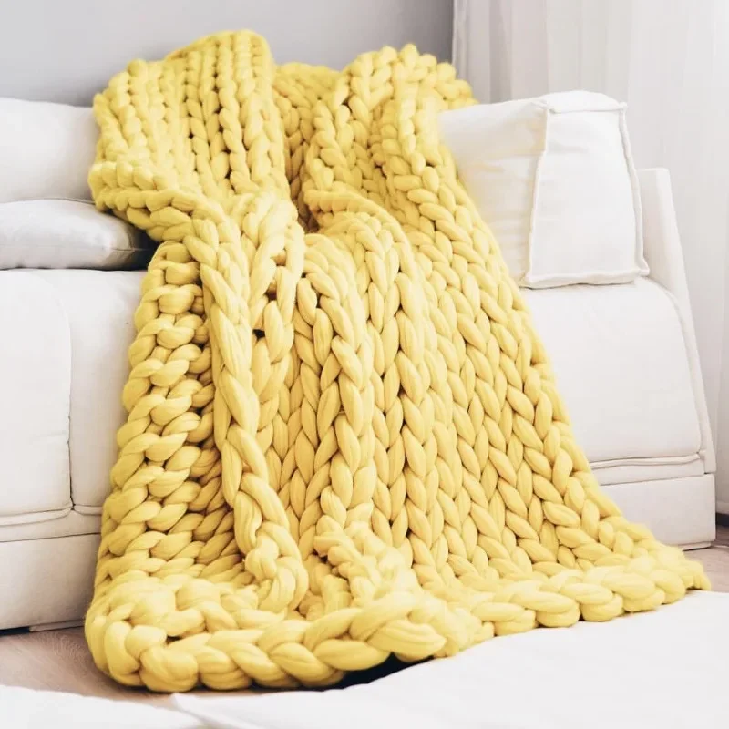 Luxury-Heavyweight-Knit-Blanket-Hand-Woven-Soft-Throw-for-Bedroom ...