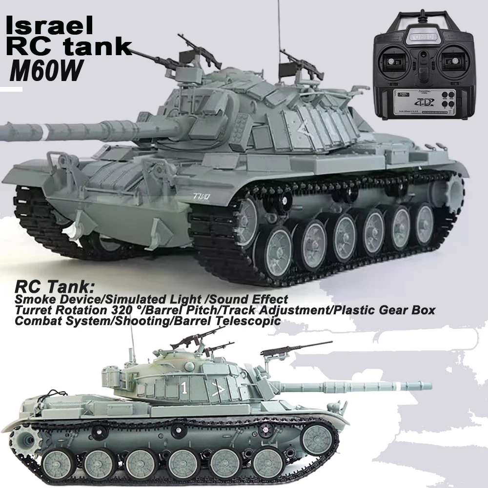 Tanque pesado con Control remoto, vehículo militar M60W Magac RC Battle ...