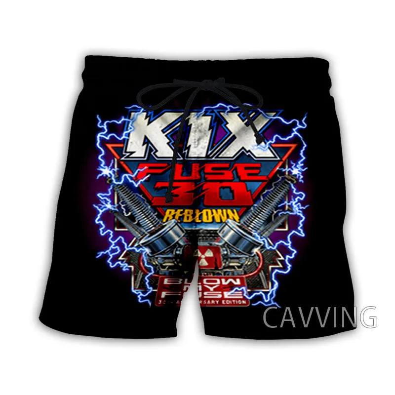 New-Fashion-Women-Men-s-3D-Print-Kix-Band-Summer-Beach-Shorts ...