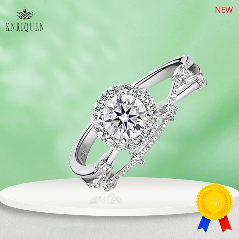 Canruo-Xinghe-Women-s-Platinum-Plated-Moissanite-Size-50-Cent-Diamond ...