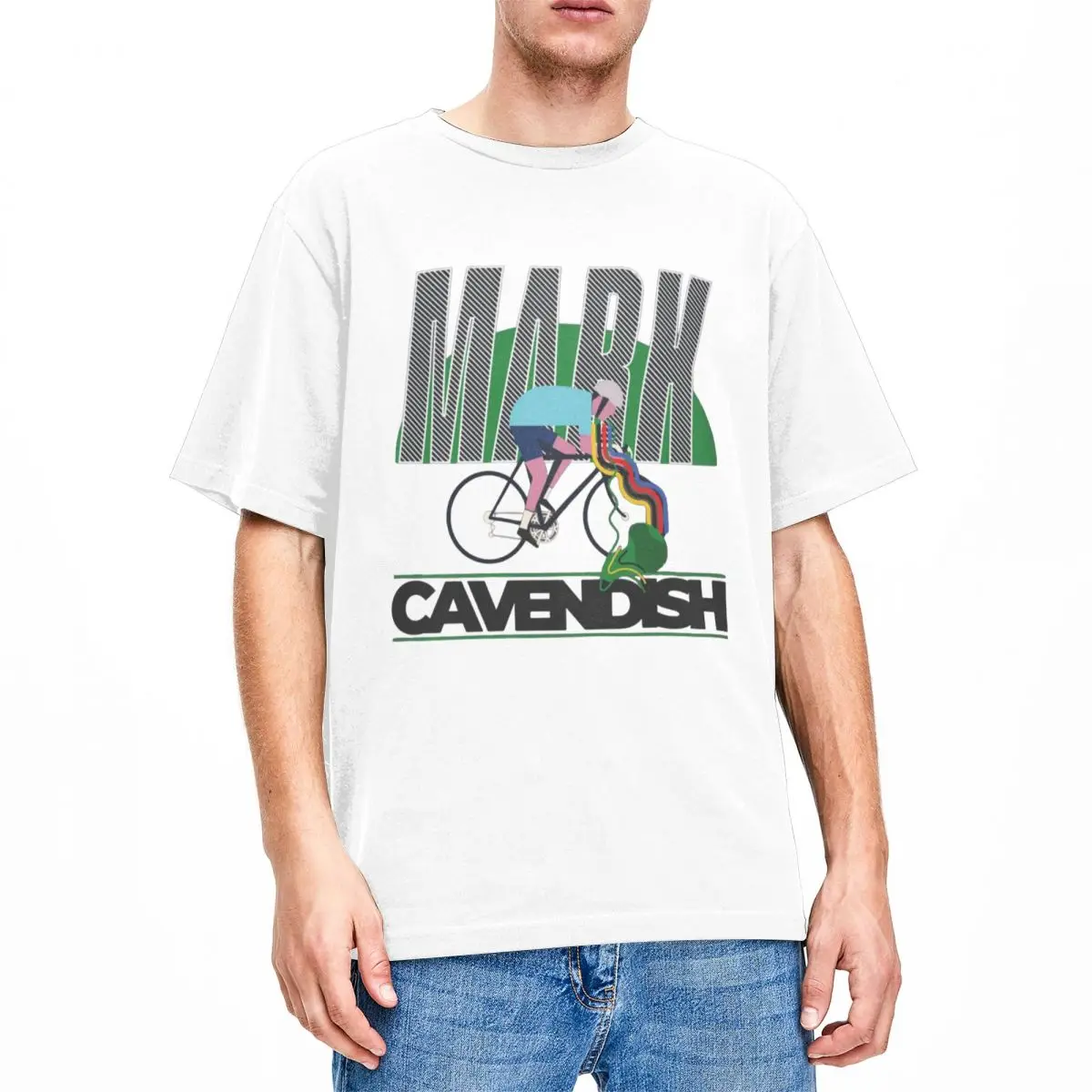 2024-Le-Tour-De-France-Mark-Cavendish-T-Shirt-for-Men-Women-Cotton-Manx ...