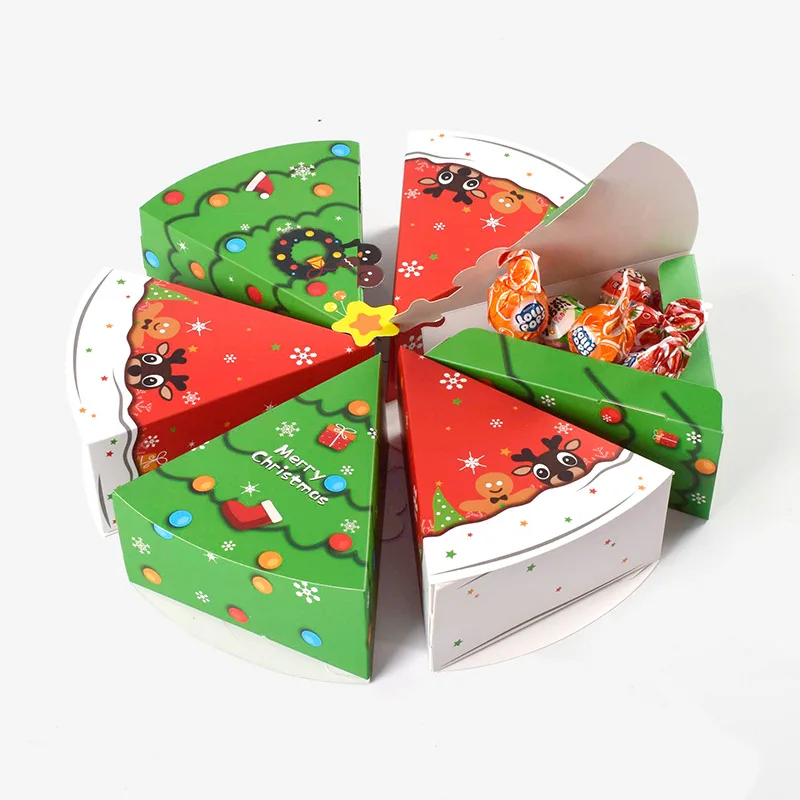 6Pcs-Christmas-Tree-Shape-Candy-Gift-Box-Cookie-Snack-Packing-Box-Bag ...