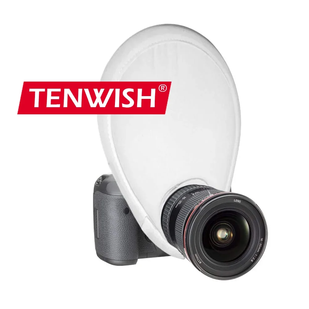 TENWISH Mini Diffuser for DSLR Flash Light Lens Holding Modifier ...